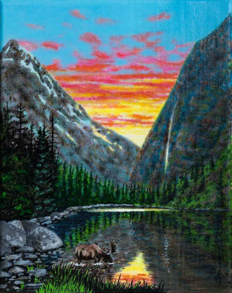 “Avalanche Lake 2 with Moose,” Glacier National Park - The Gallery of ...