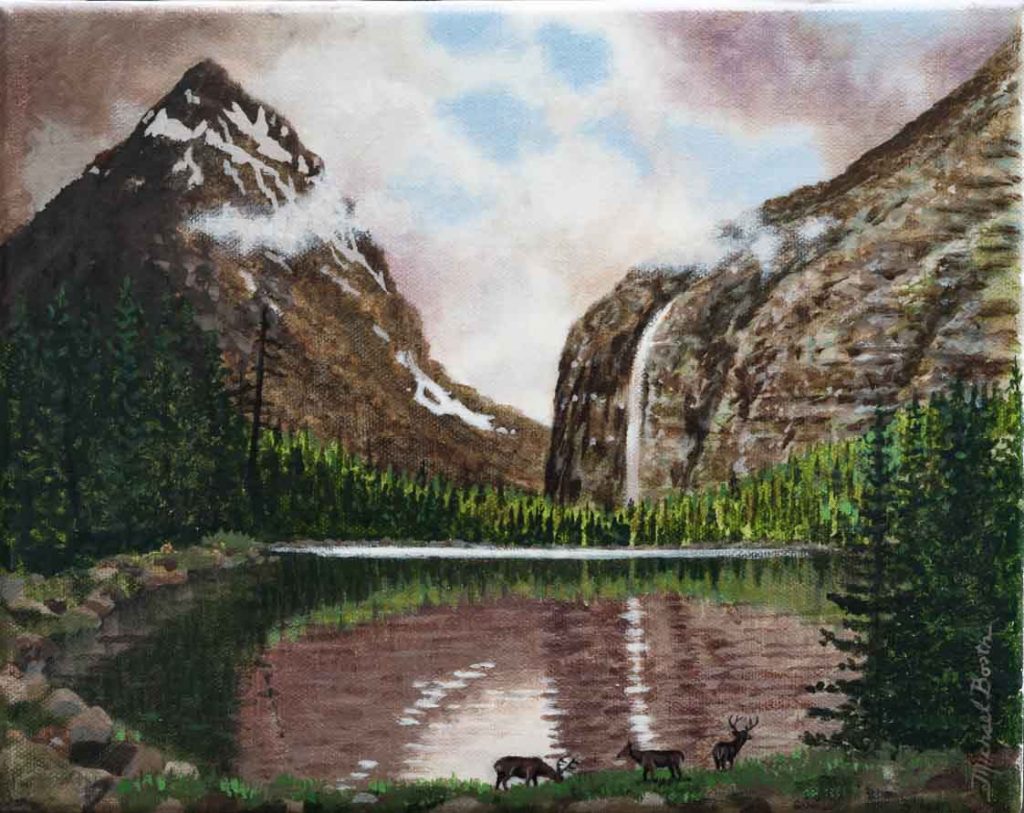 “Avalanche Lake 3 with Deer,” Glacier National Park - The Gallery of ...